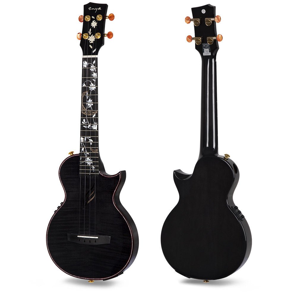 Enya E6 Maple Black Tenor Ukulele