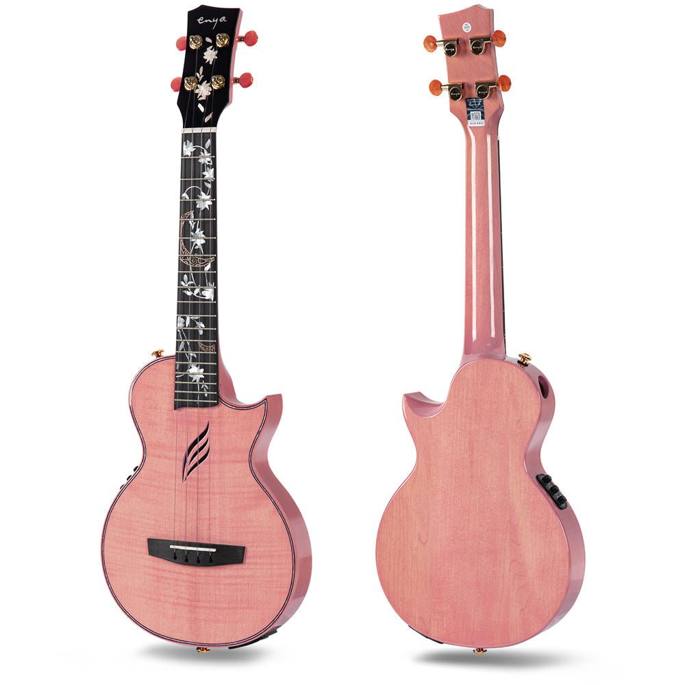Enya E6 Maple Tenor Ukulele Pink